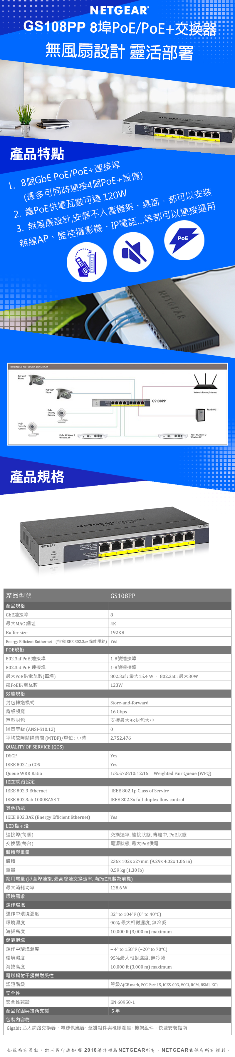 GS108PP | 瀚錸科技-NetBridge