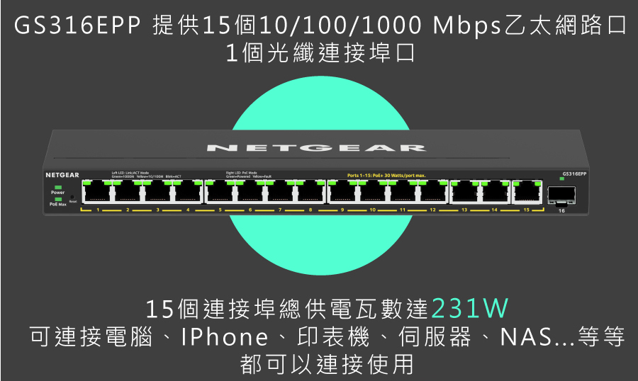 GS316EPP - 瀚錸科技-NetBridge