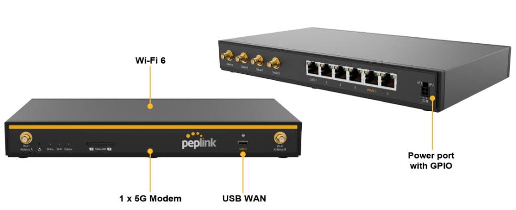 Peplink 多 WAN 路由器 B One 5G - 瀚錸科技-NetBridge